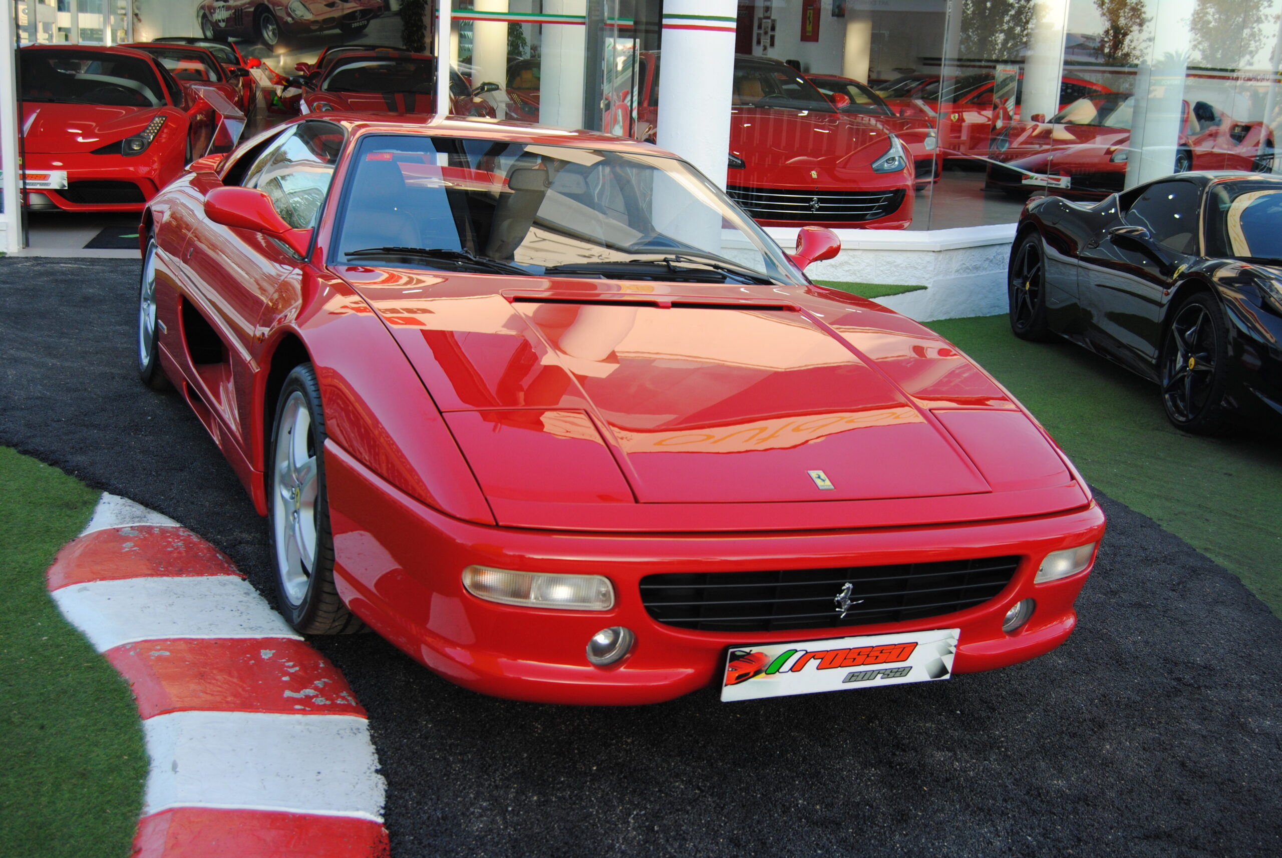 Red Retro Ferrari 355 Berlinetta - Rosso Corsa