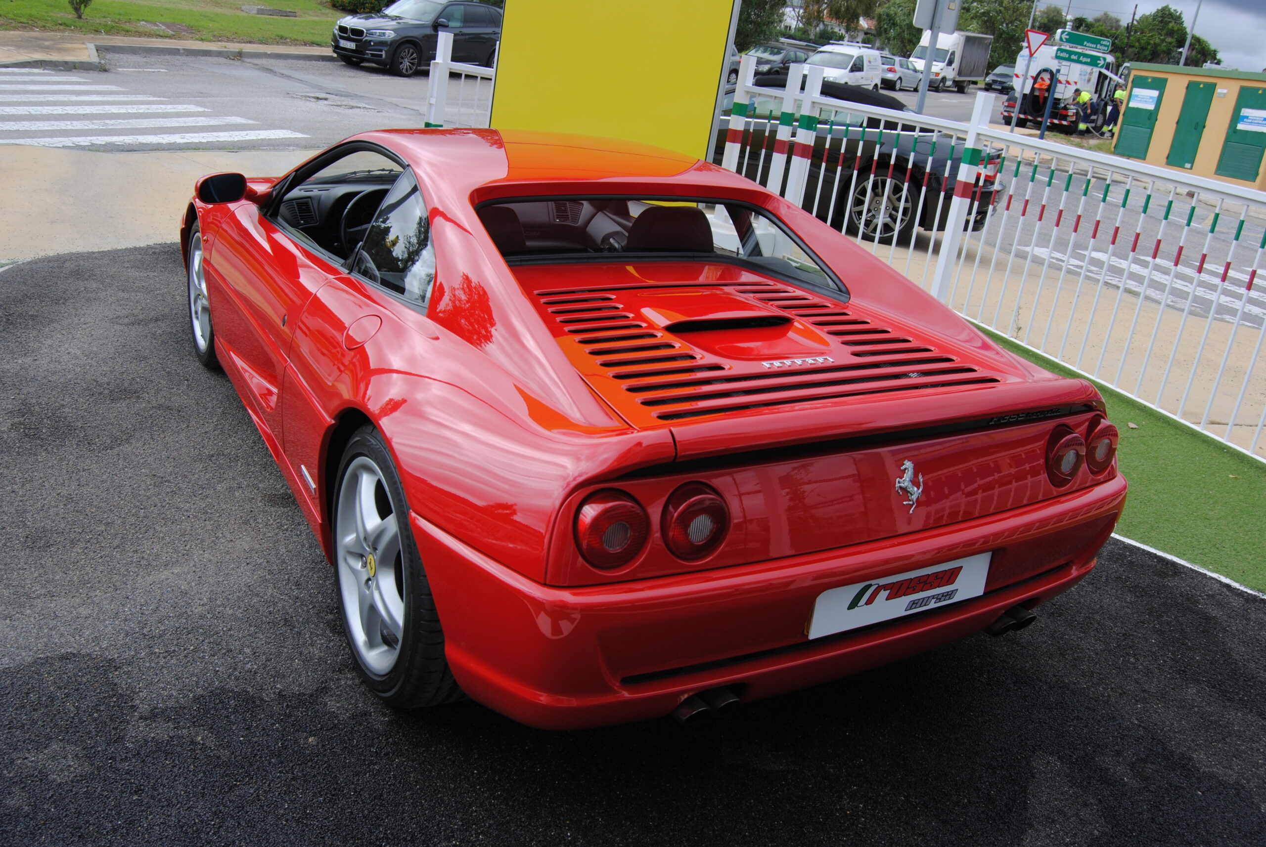 Traditional Rosso Corsa Ferrari 355 Berlinetta at Marbella