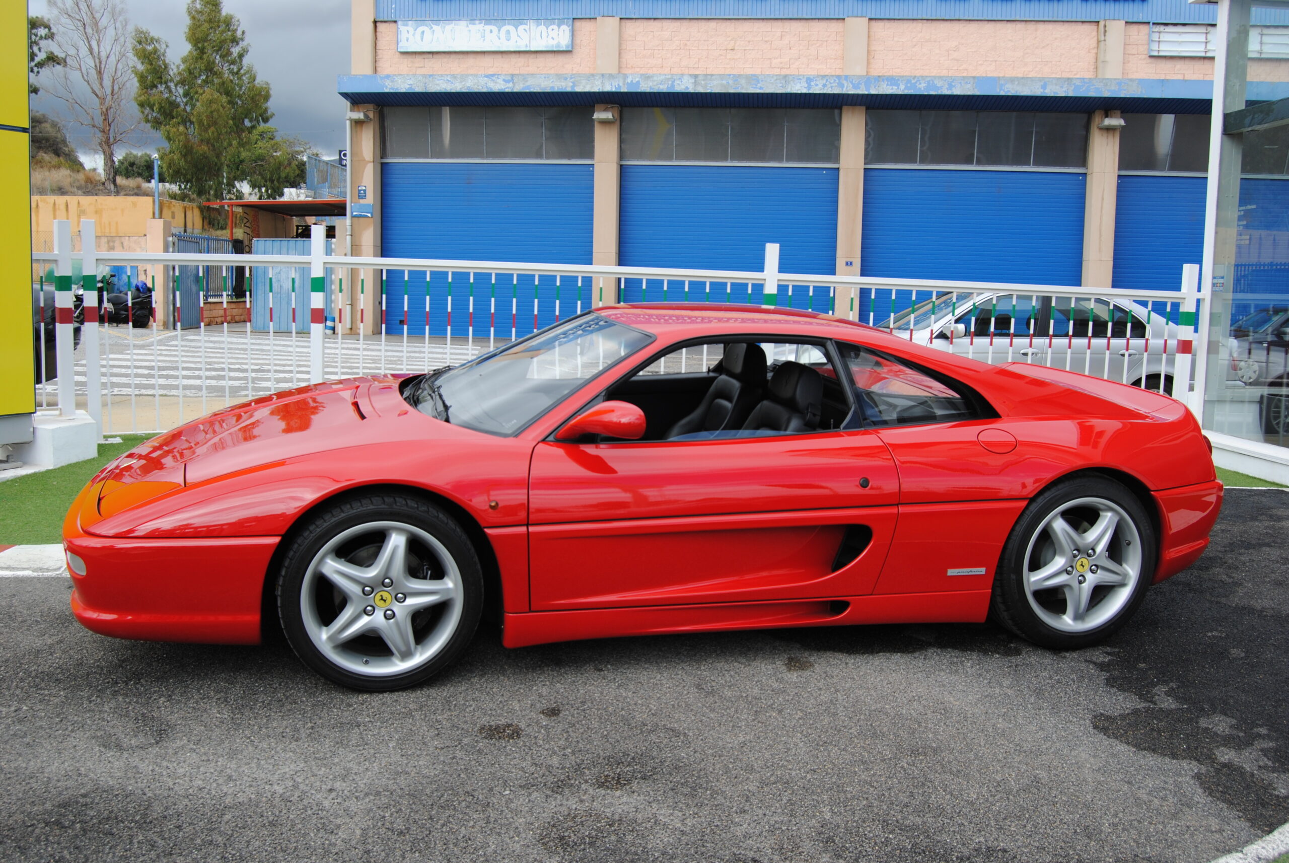 Traditional Rosso Corsa Ferrari 355 Berlinetta at Marbella