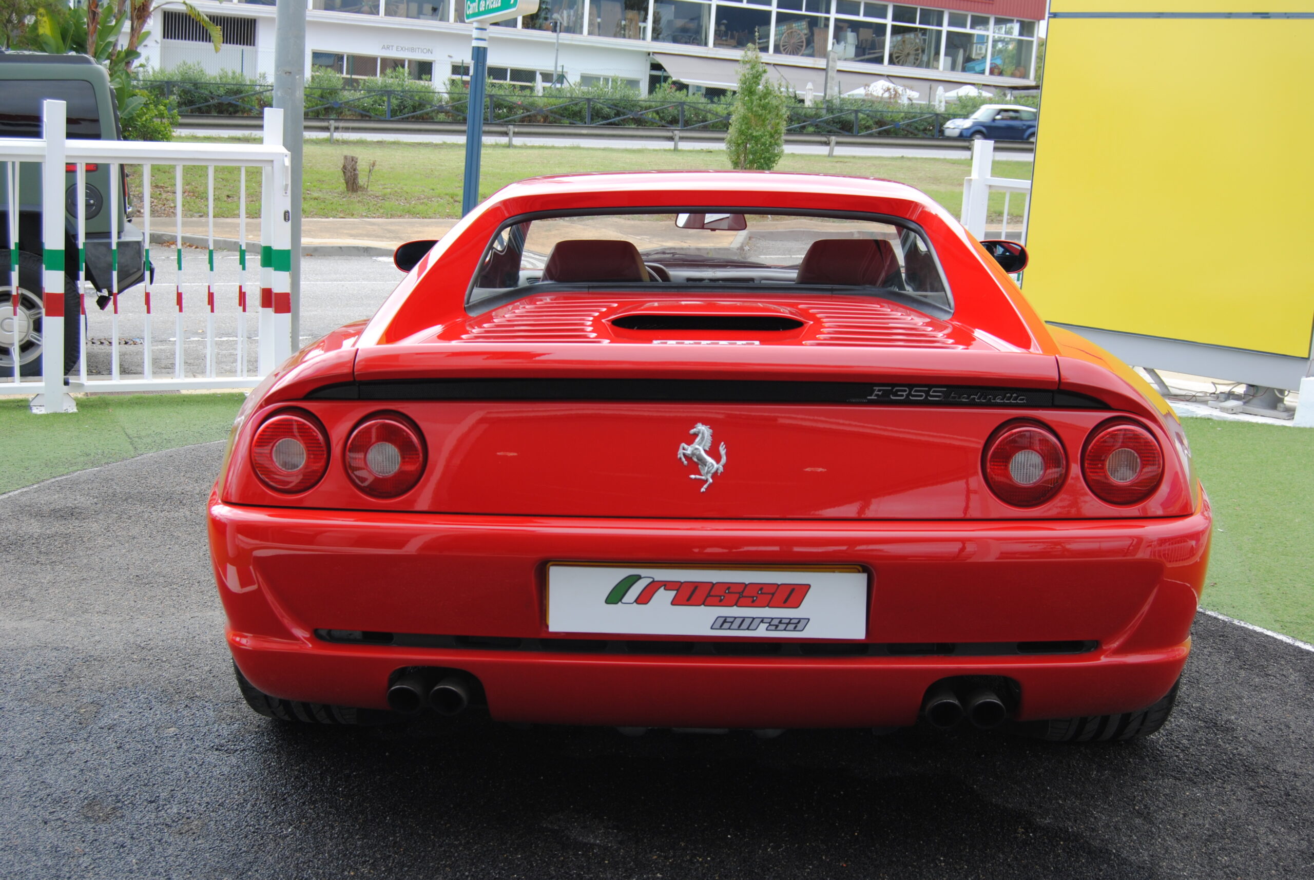 Traditional Rosso Corsa Ferrari 355 Berlinetta at Marbella