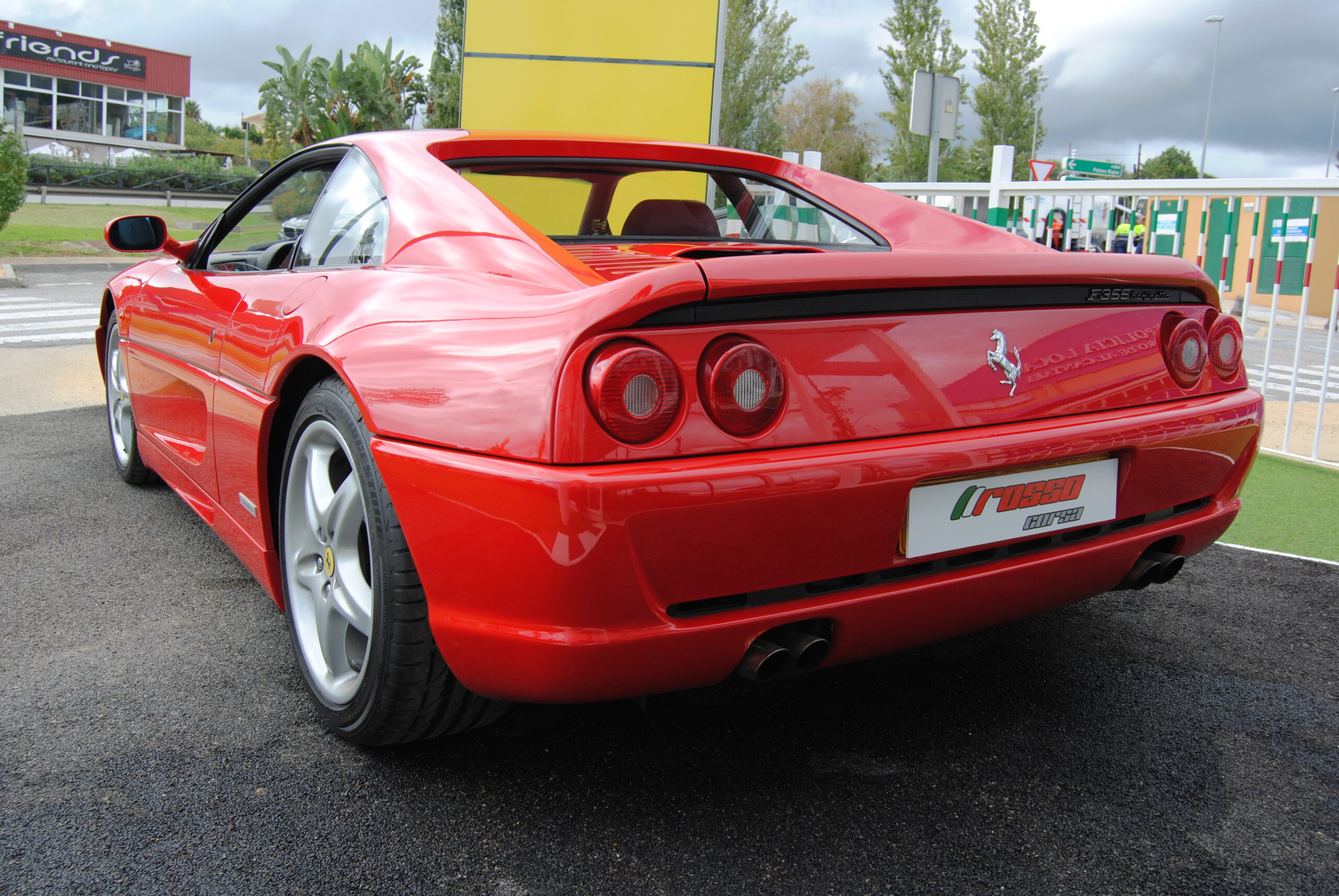 Traditional Rosso Corsa Ferrari 355 Berlinetta at Marbella