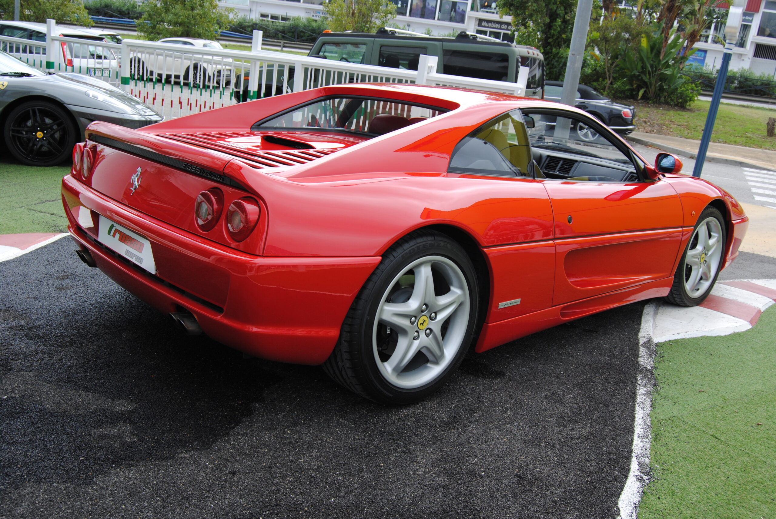 Traditional Rosso Corsa Ferrari 355 Berlinetta at Marbella