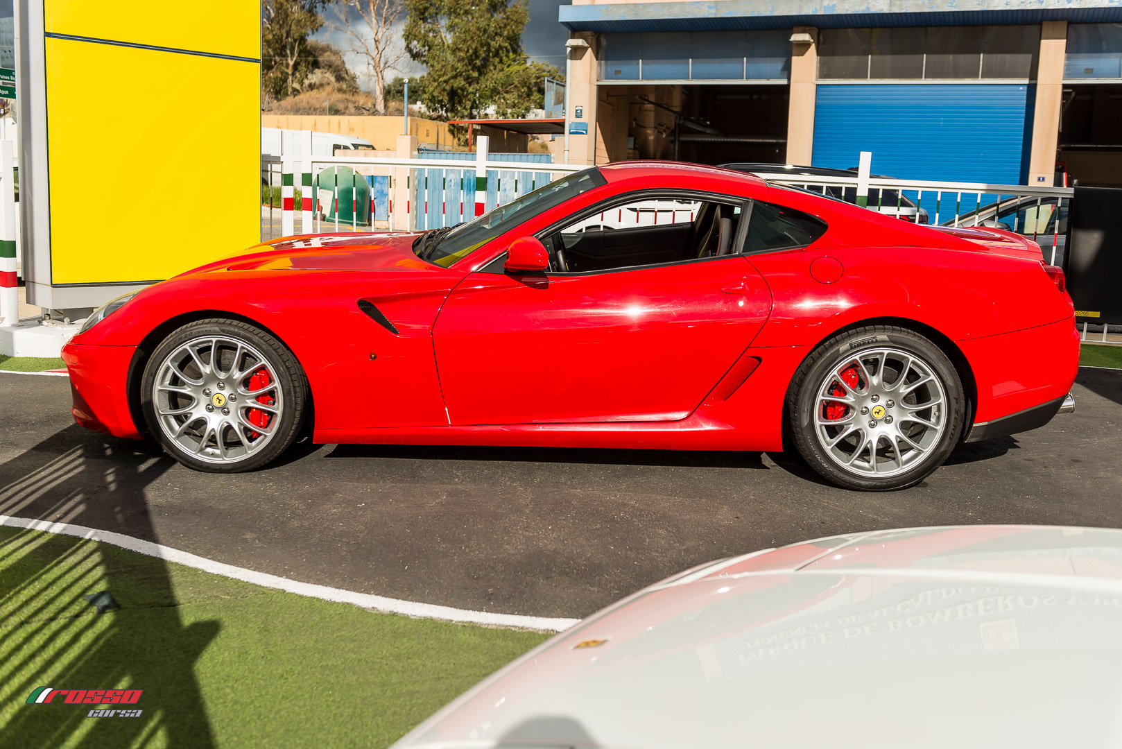 Luxury Rosso Corsa Ferrari 599 GTB at Rosso Corsa