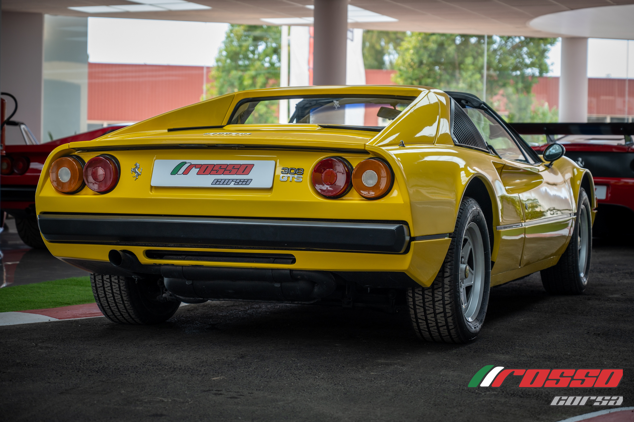 Luxury yellow Ferrari 308 GTS cabrio for sale