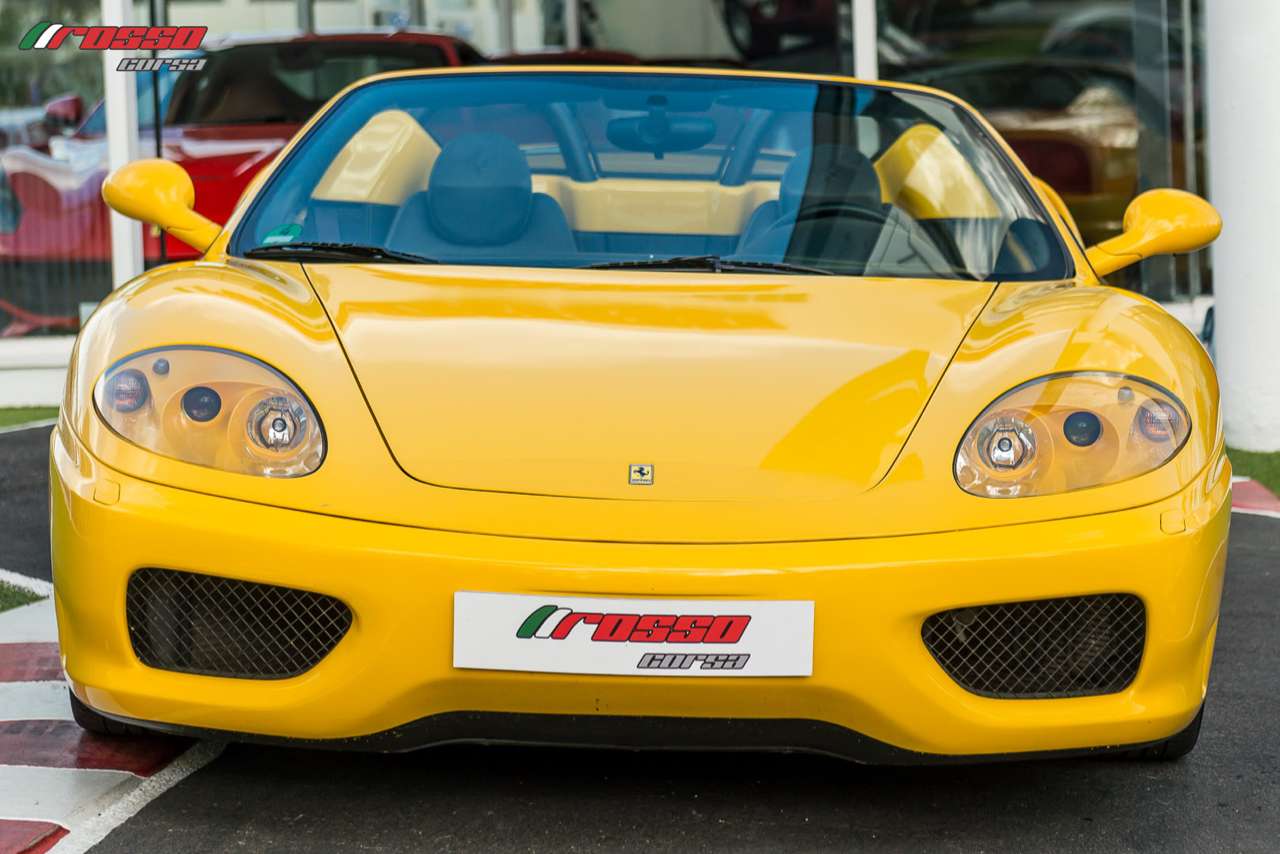 Giallo Modena Ferrari 360 Spider F1 - Rosso Corsa