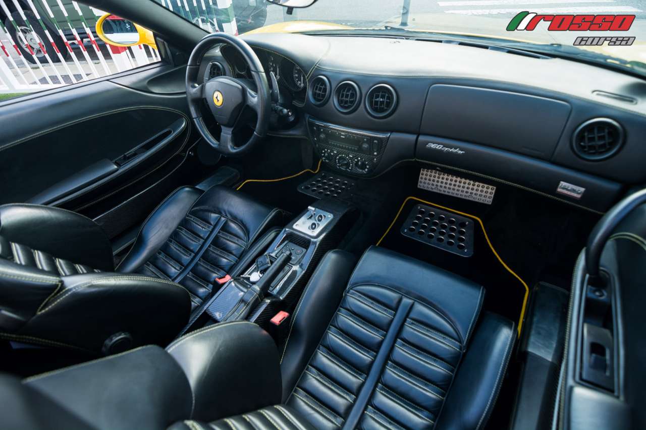 Giallo Modena Ferrari 360 Spider F1 - Rosso Corsa