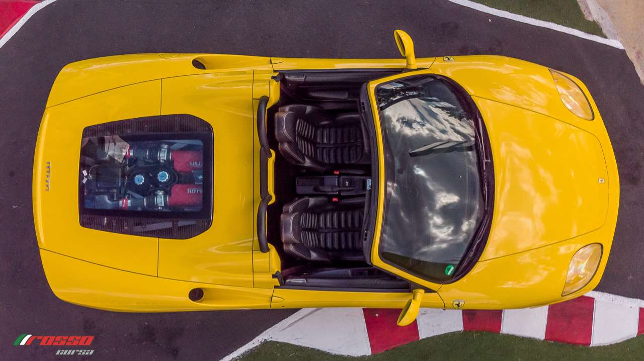Giallo Modena Ferrari 360 Spider F1 - Rosso Corsa