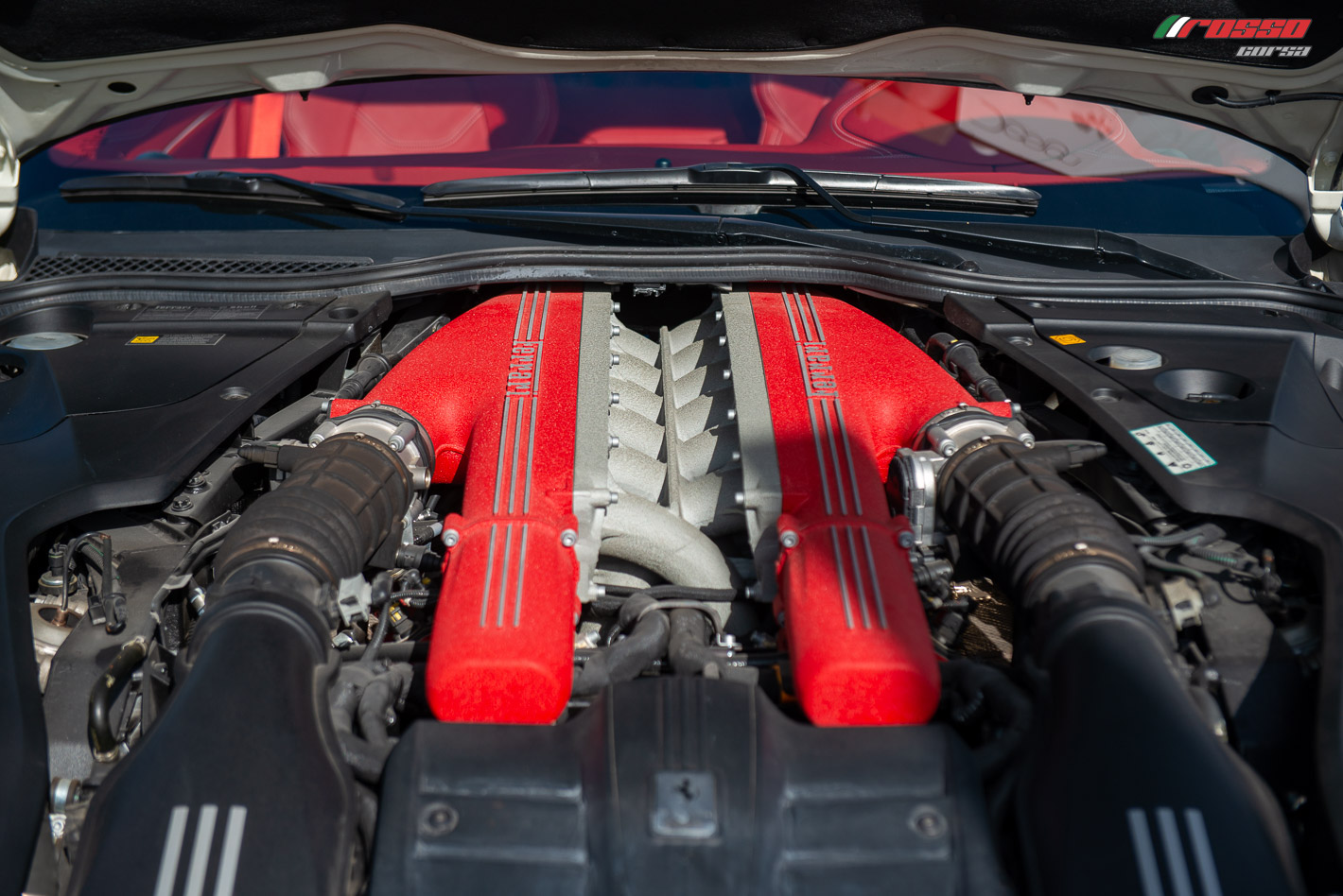 Blue Ferrari F12 Berlinetta - Rosso Corsa