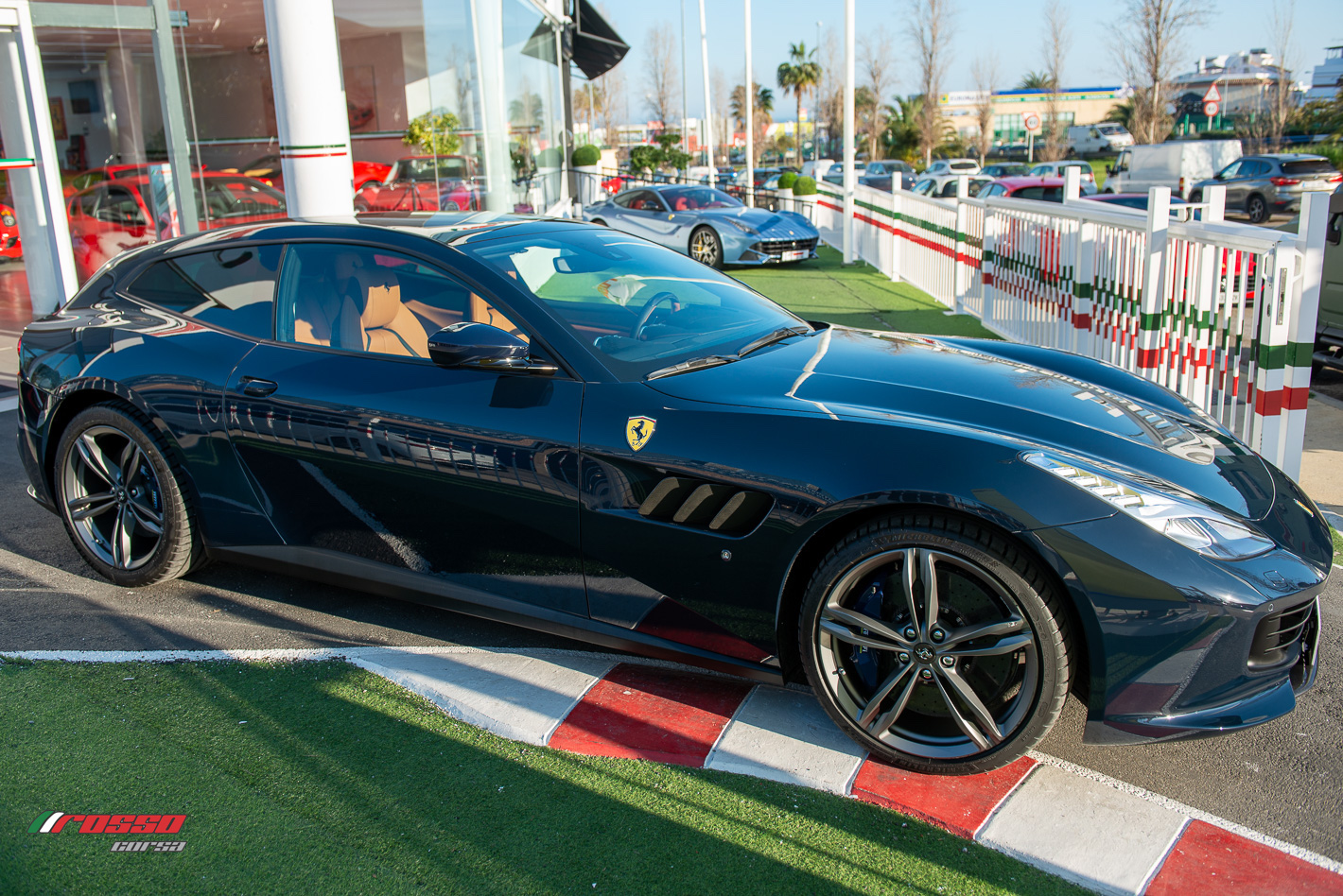 Blue Ferrari GTC4 Lusso - Rosso Corsa