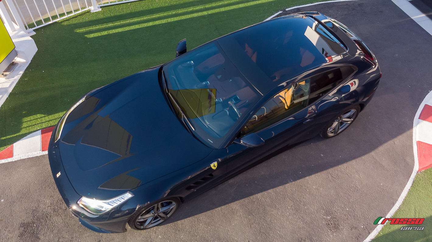 Blue Ferrari GTC4 Lusso - Rosso Corsa