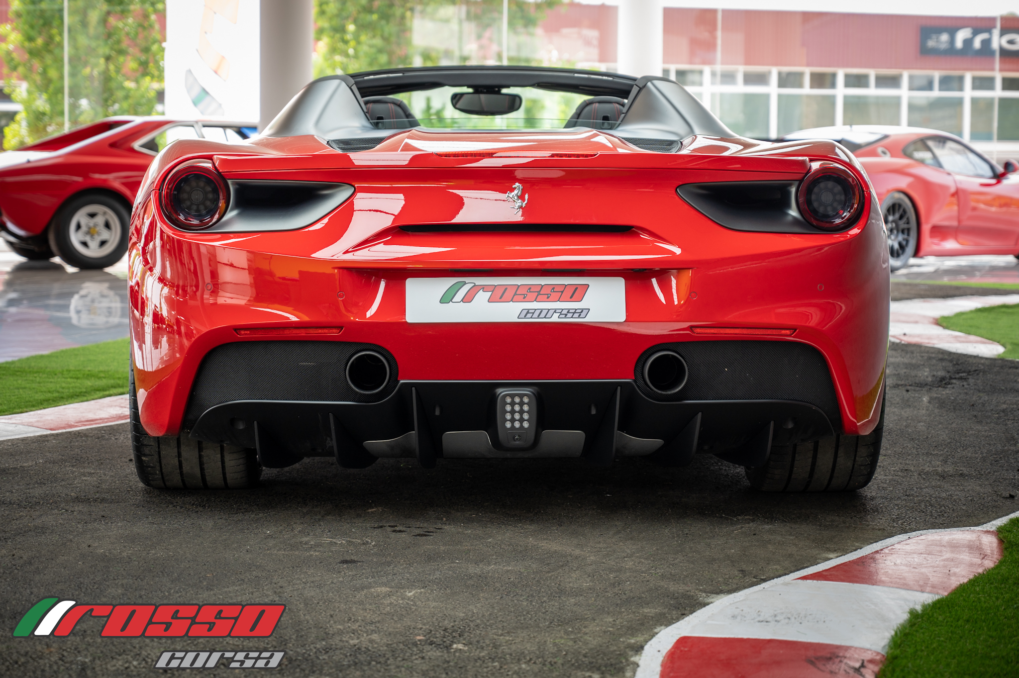 Beautiful red Ferrari 488 Spider for sale
