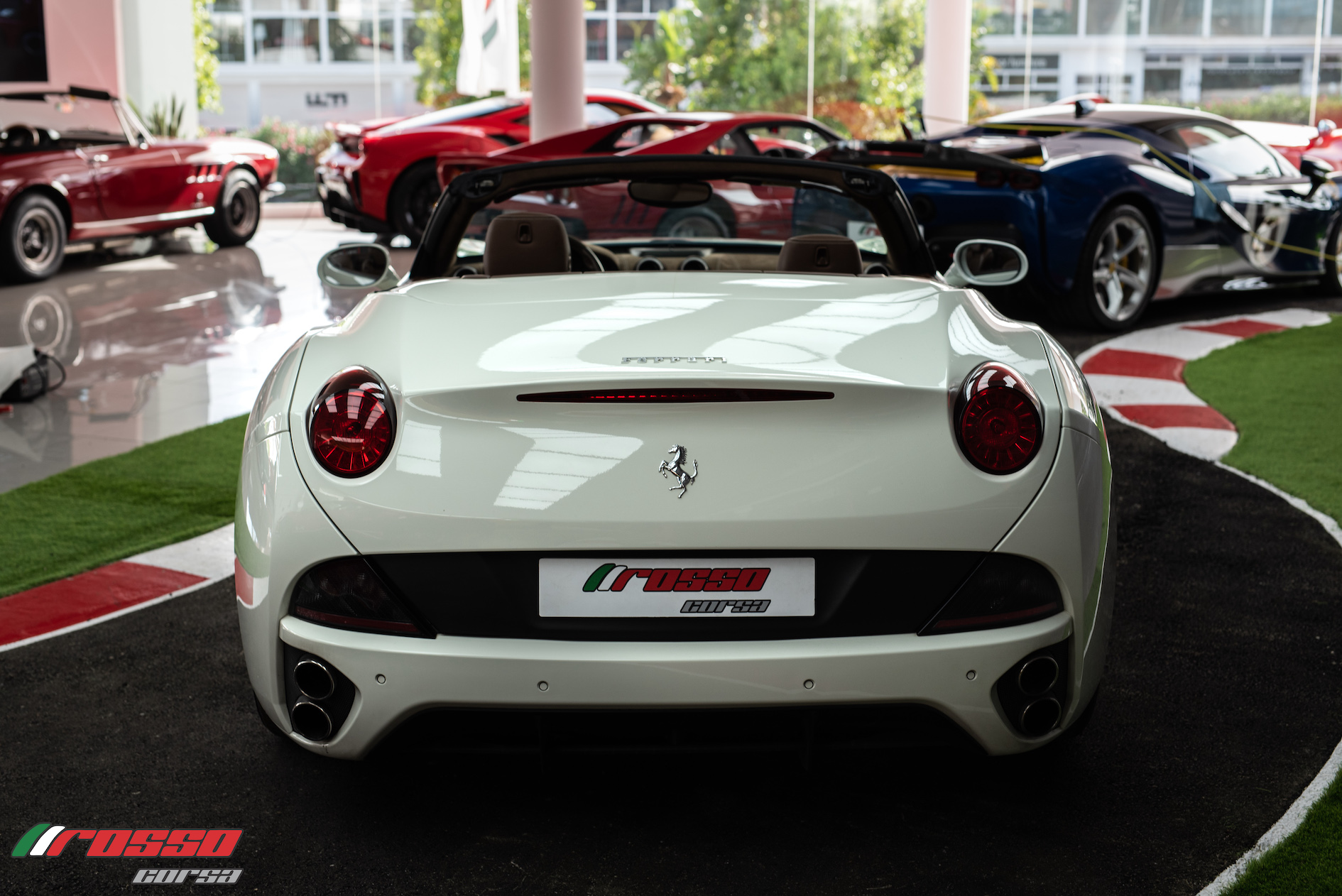 Classic white Ferrari California for sale