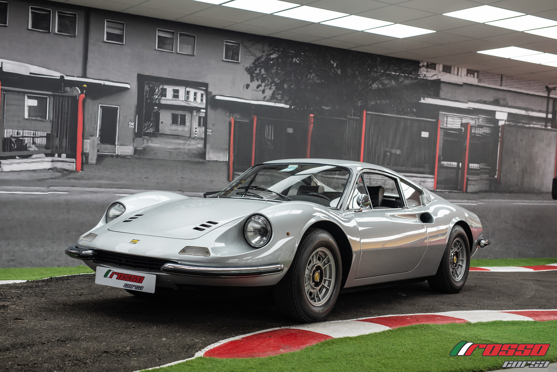 Luxury silver grey Ferrari Dino 246 GT for sale