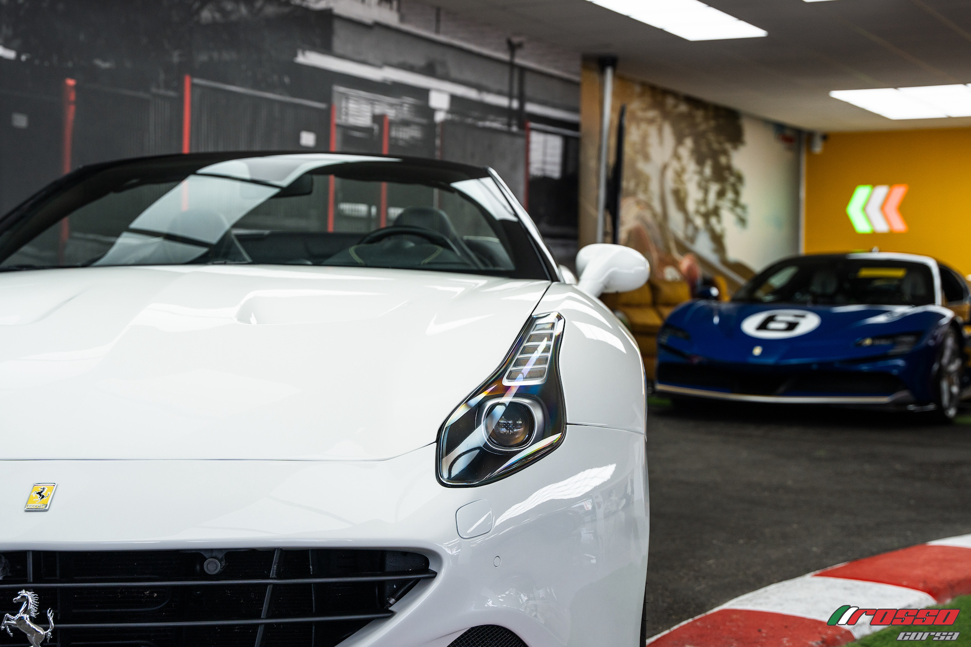 Classic white Ferrari California for sale