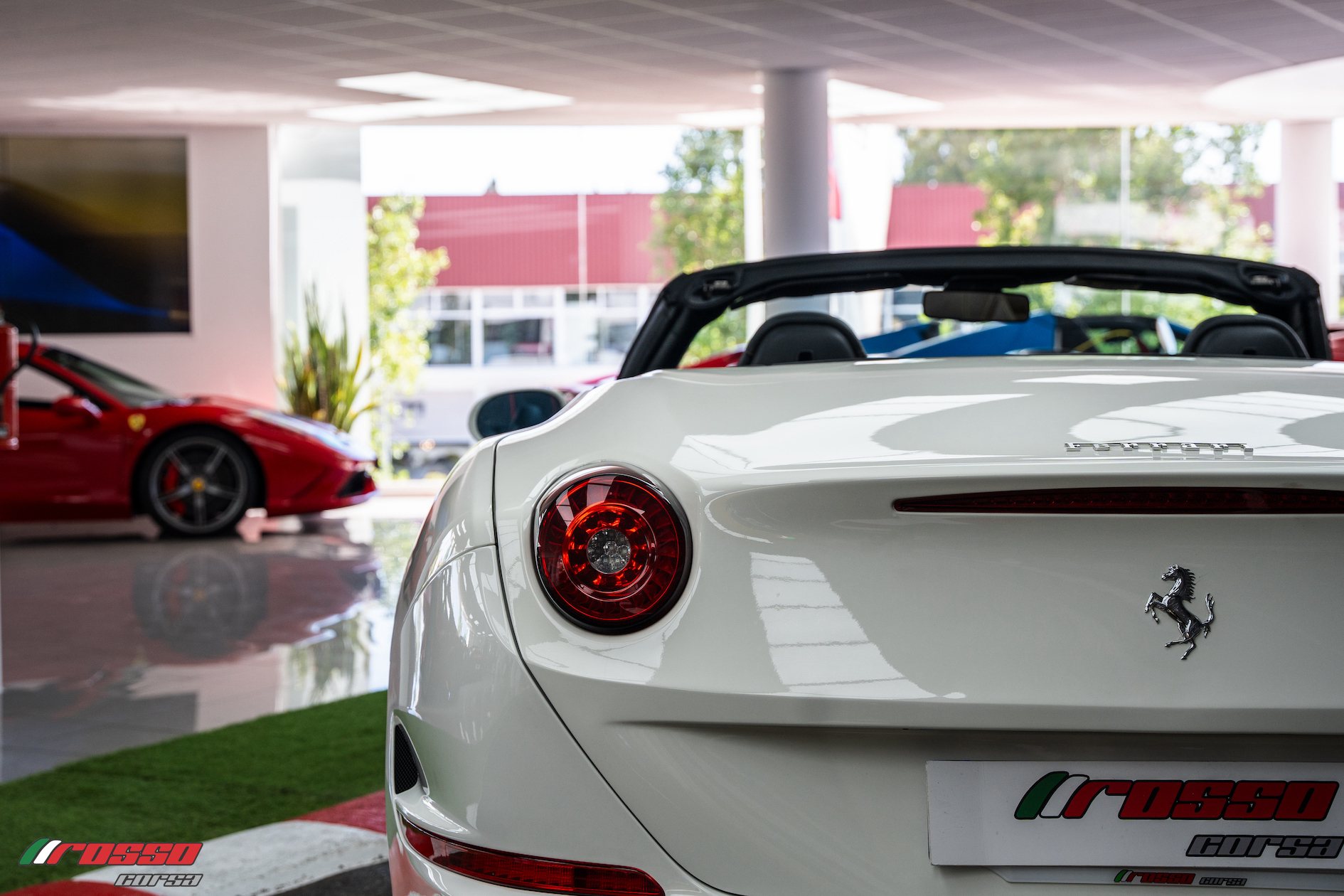 Classic white Ferrari California for sale