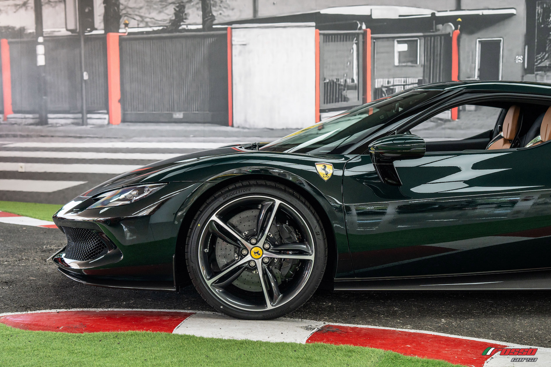 Luxury green racing Ferrari 296 for sale