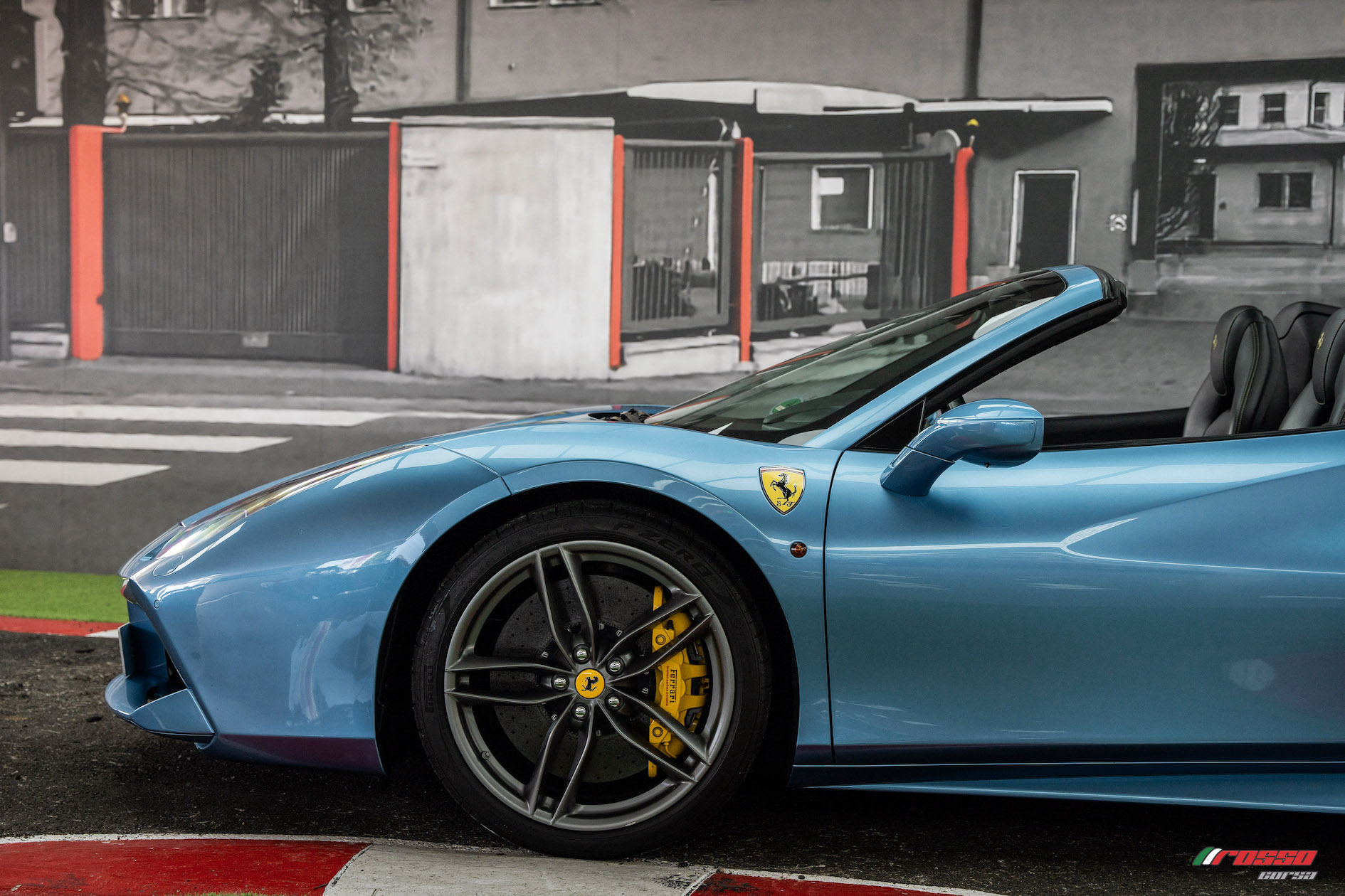 Blue Ferrari 488 Spider | Sold | Rosso Corsa