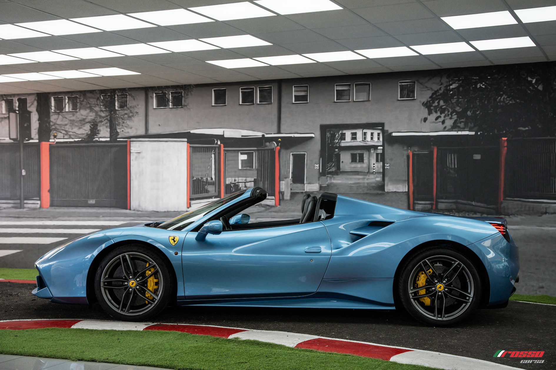 Blue Ferrari 488 Spider | Sold | Rosso Corsa