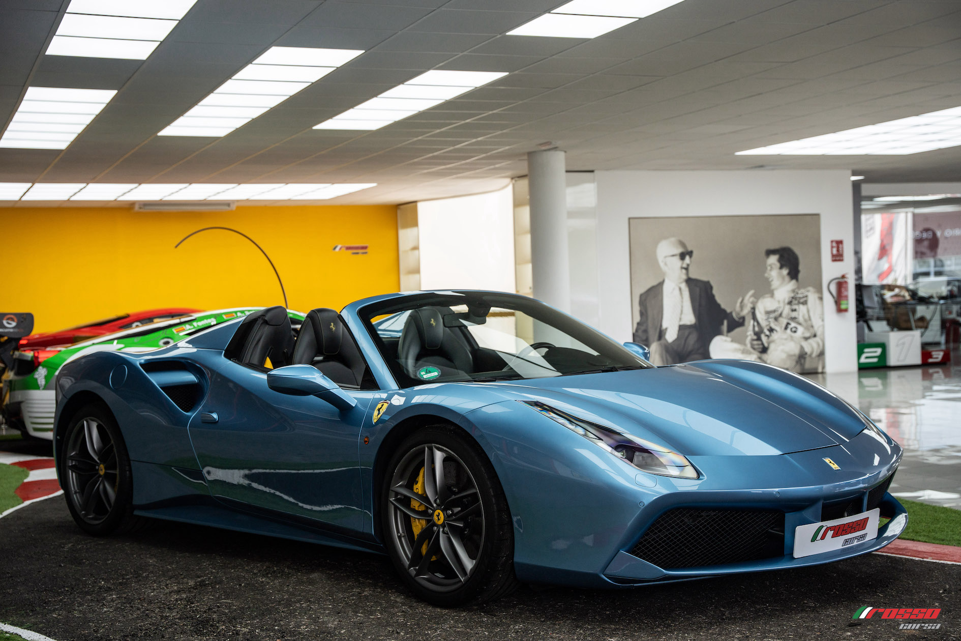 Blue Ferrari 488 Spider | Sold | Rosso Corsa