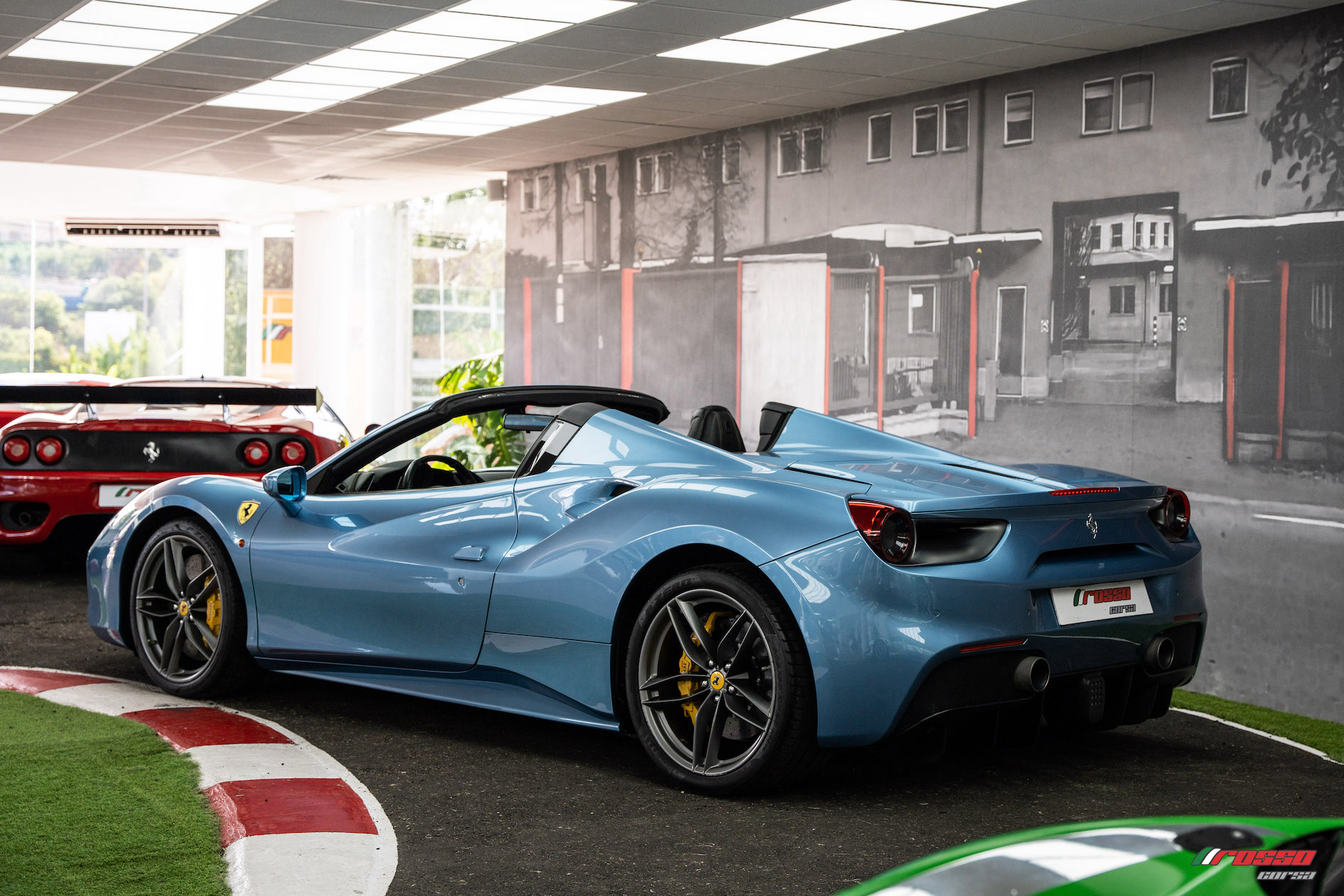 Blue Ferrari 488 Spider | Sold | Rosso Corsa