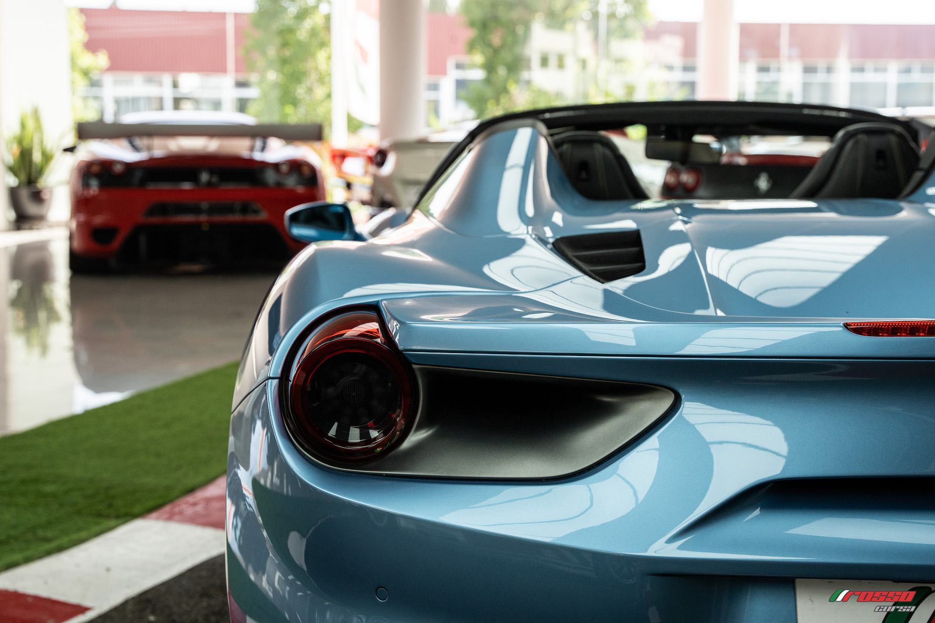 Blue Ferrari 488 Spider | Sold | Rosso Corsa