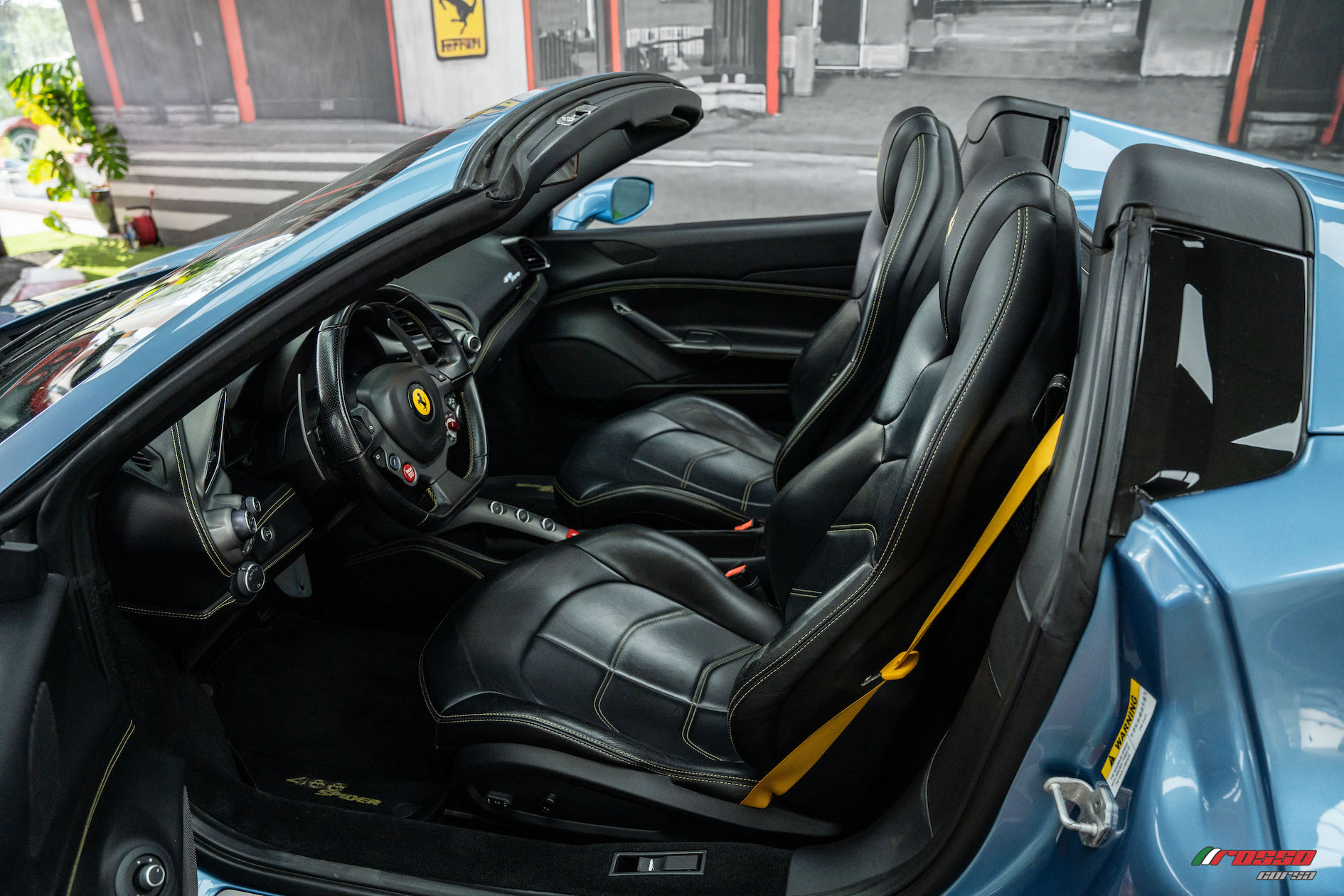 Blue Ferrari 488 Spider | Sold | Rosso Corsa