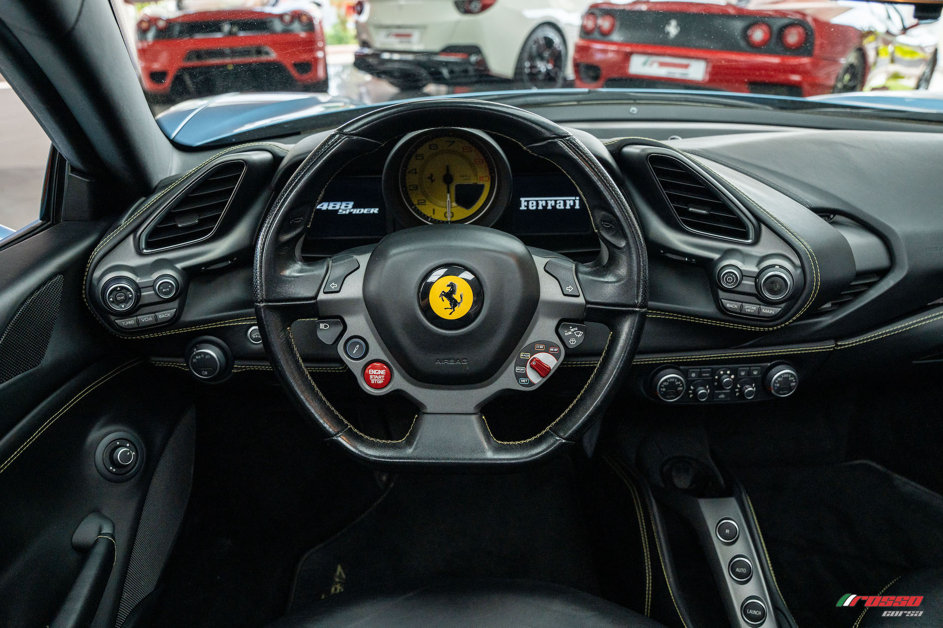 Blue Ferrari 488 Spider | Sold | Rosso Corsa