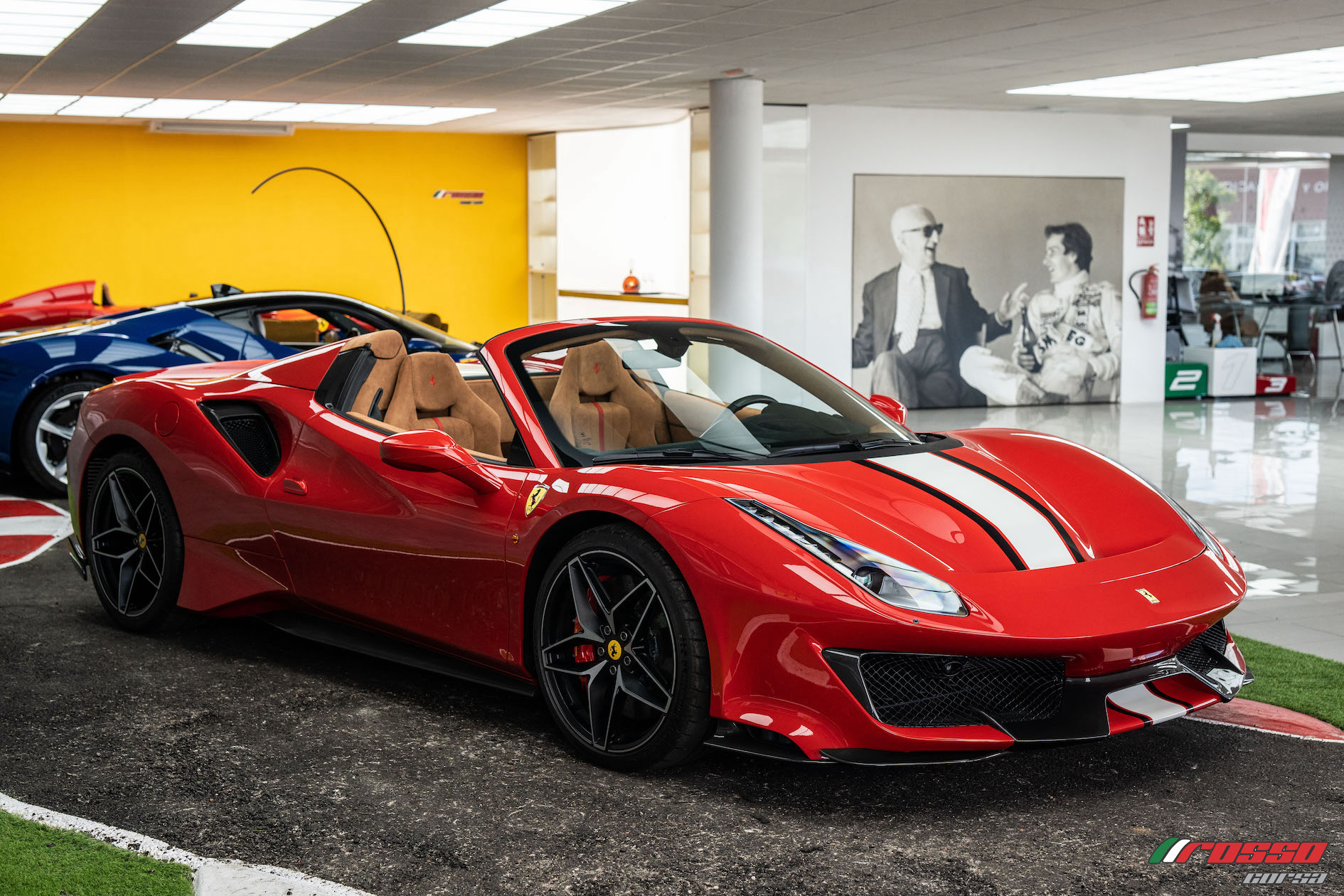 Iconic bicolour Ferrari 488 Pista Spider now for sale