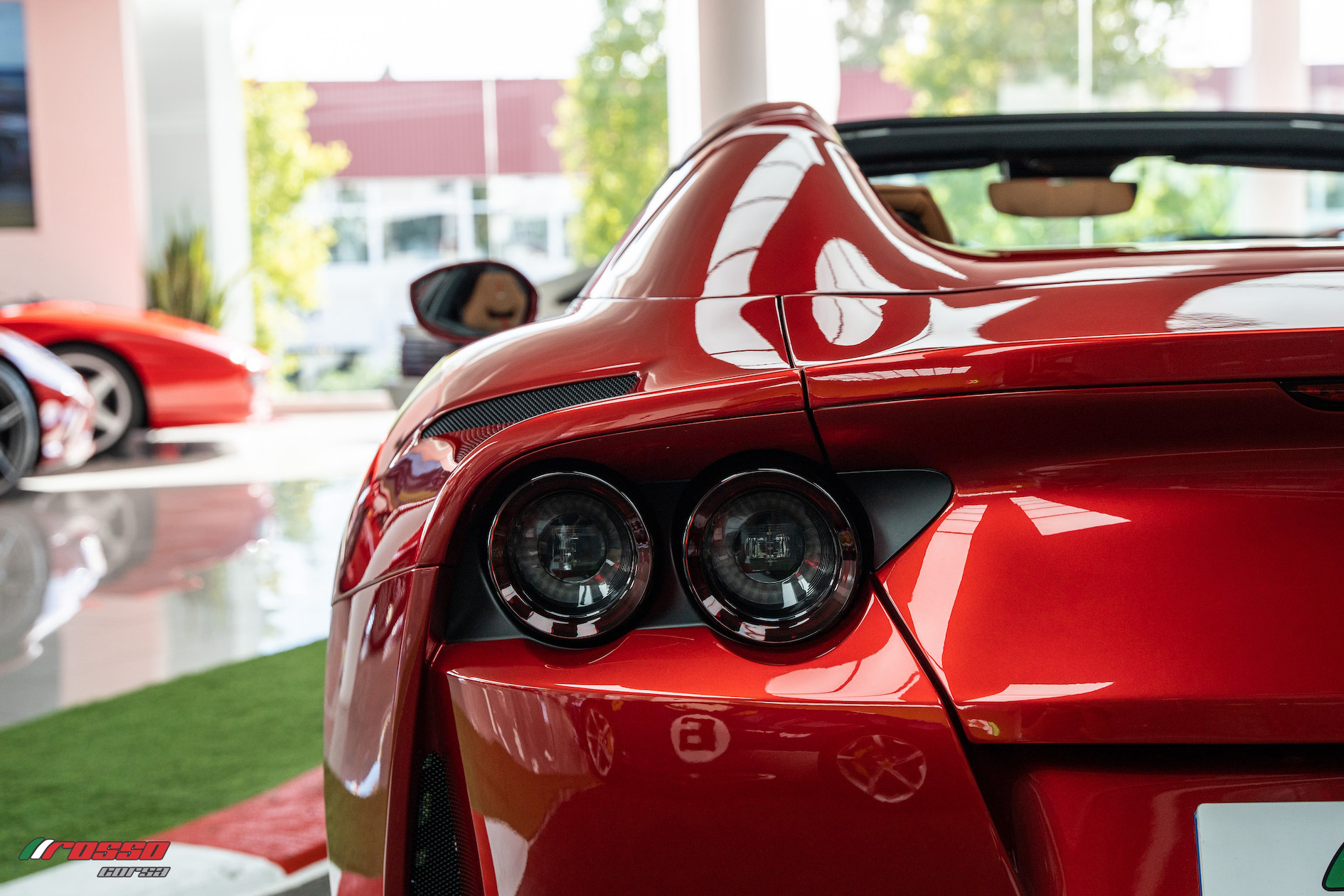 Luxury Rosso Magma colored Ferrari 812 GTS for sale