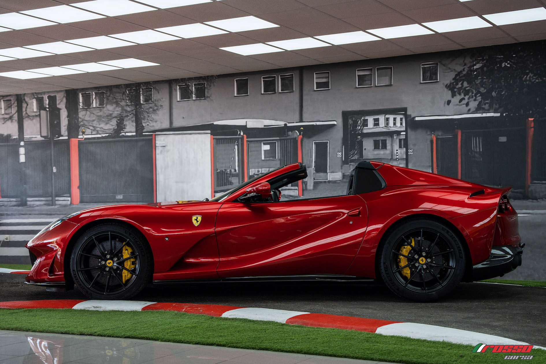 Luxury Rosso Magma colored Ferrari 812 GTS for sale