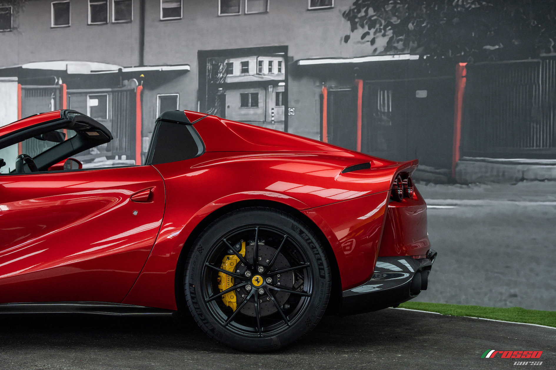 Luxury Rosso Magma colored Ferrari 812 GTS for sale