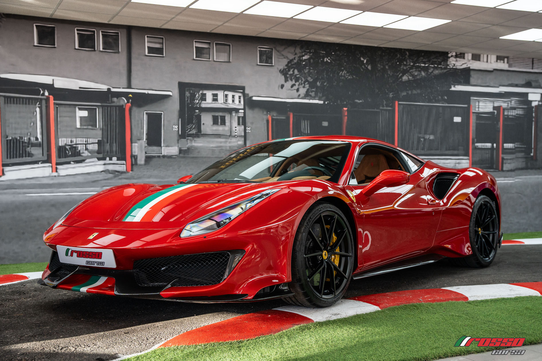 Amazing red Ferrari 488 Pista for sale