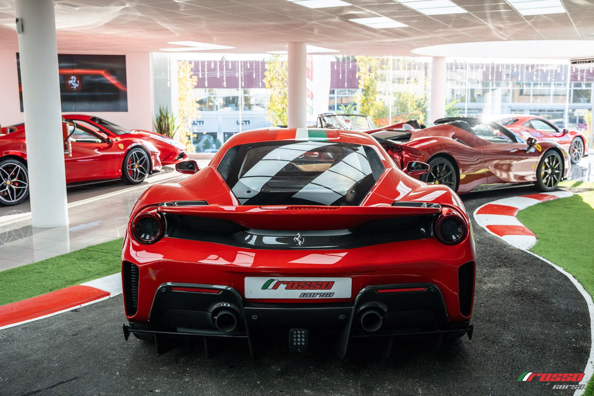 Amazing red Ferrari 488 Pista for sale