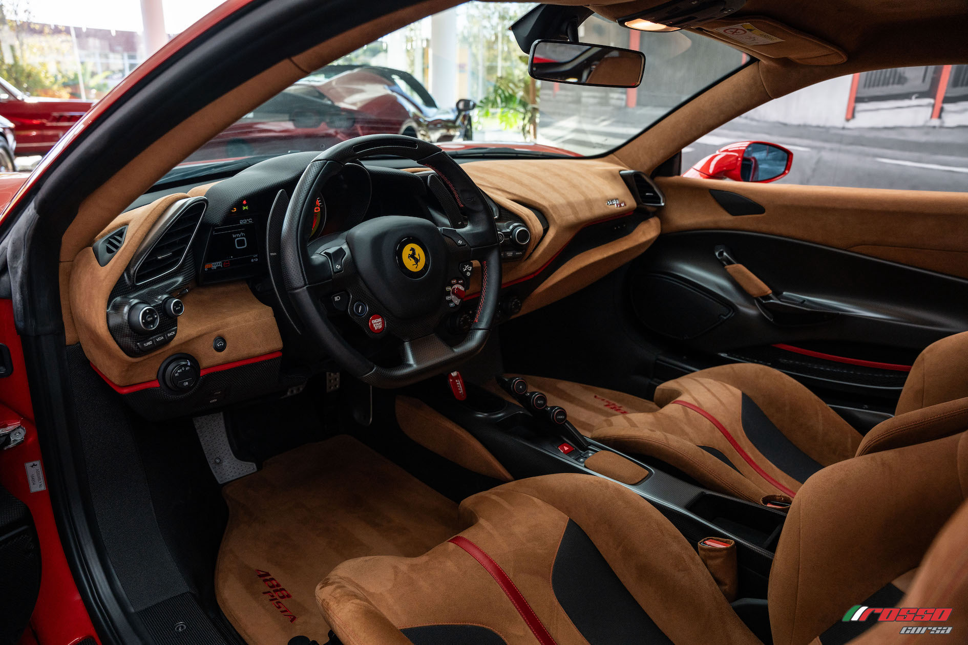 Amazing red Ferrari 488 Pista for sale