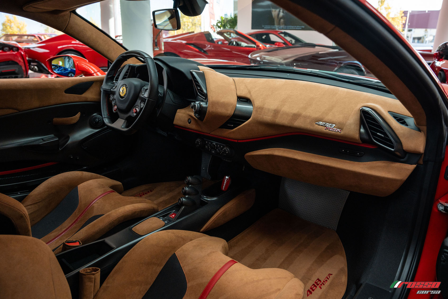 Amazing red Ferrari 488 Pista for sale