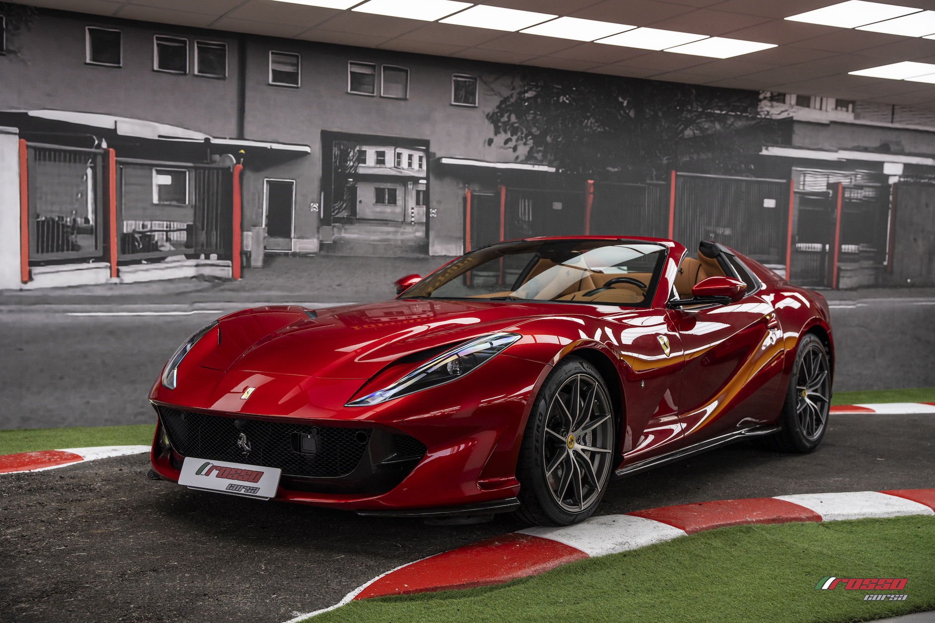 Luxury Rosso Magma colored Ferrari 812 GTS for sale