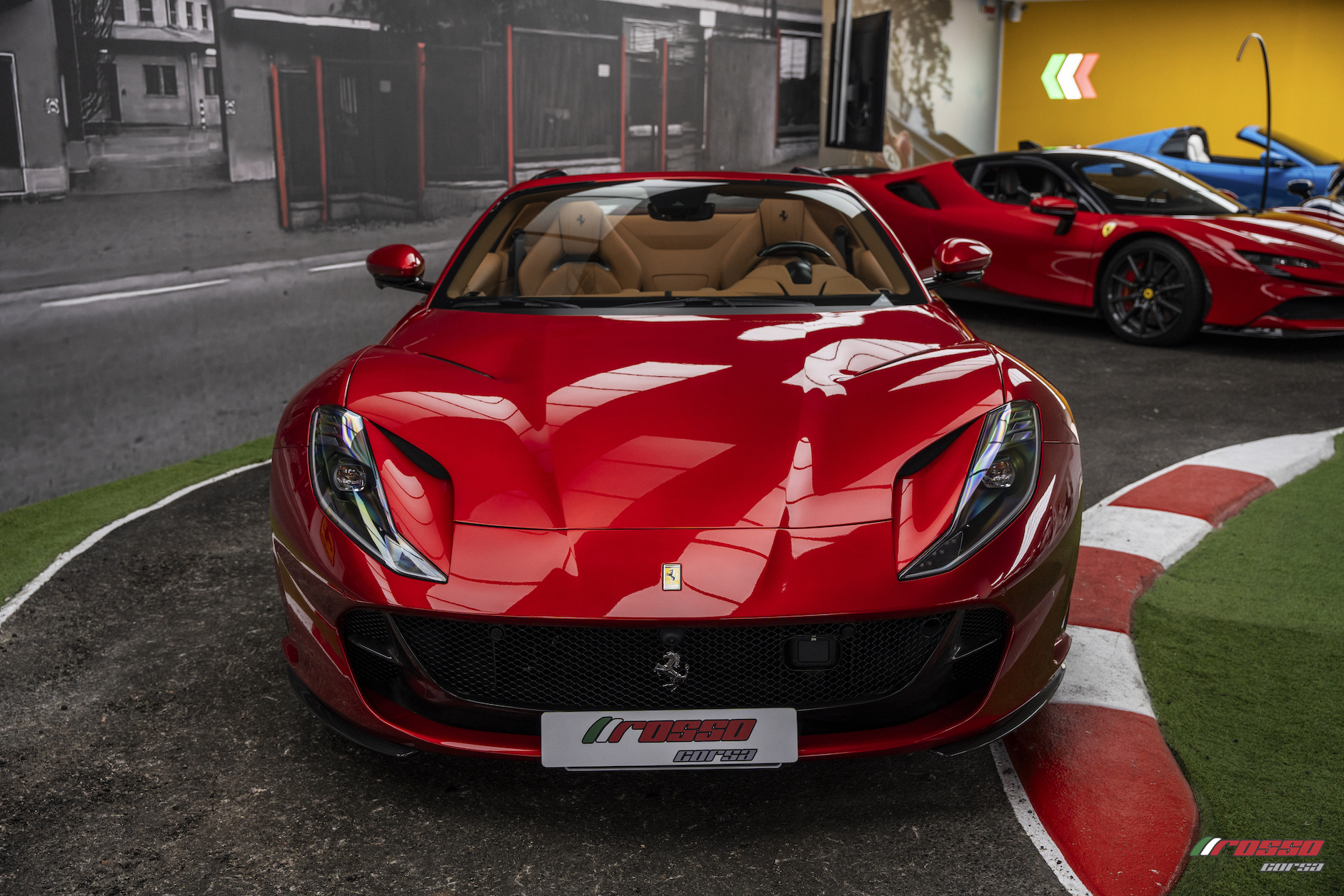 Luxury Rosso Magma colored Ferrari 812 GTS for sale