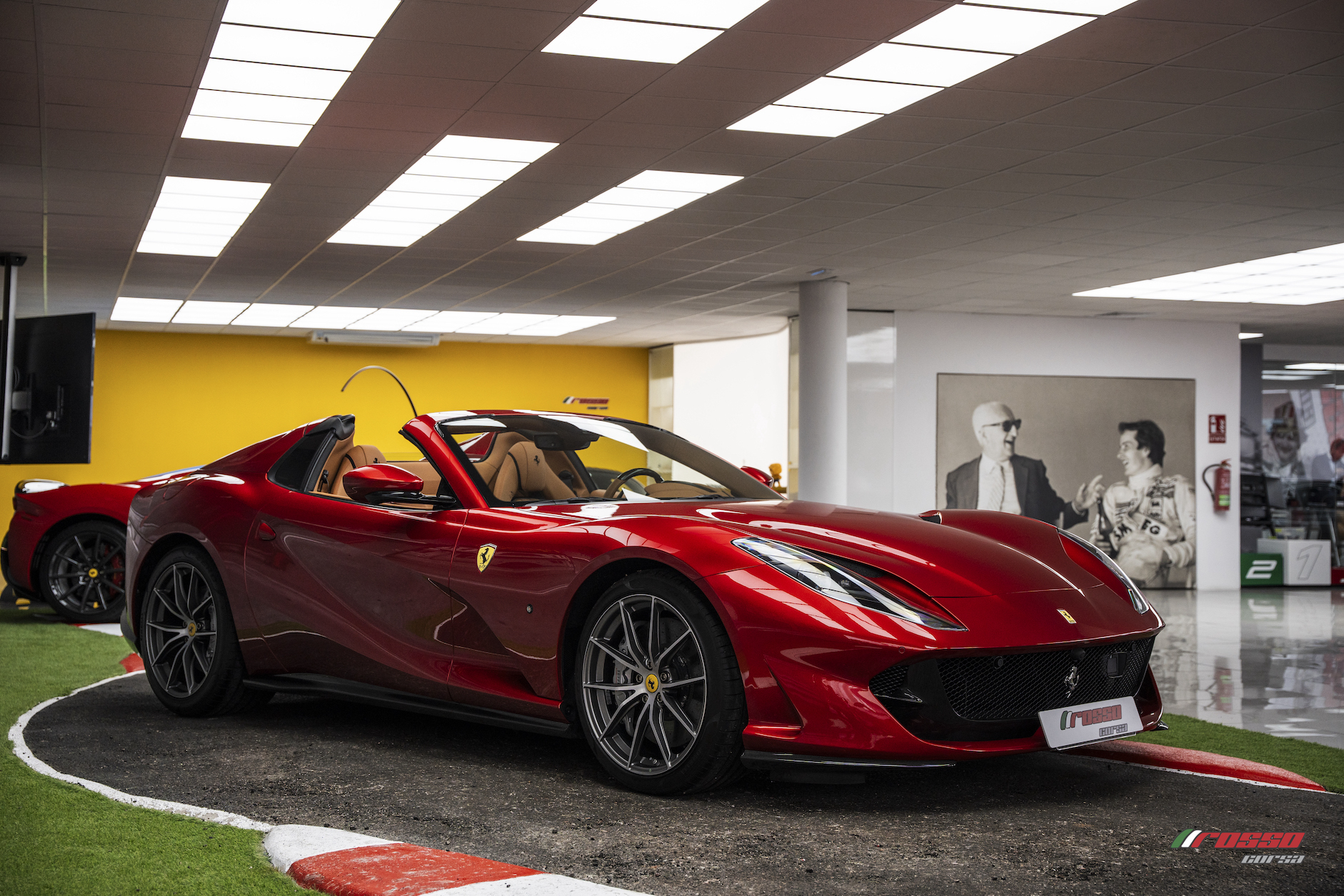 Luxury Rosso Magma colored Ferrari 812 GTS for sale