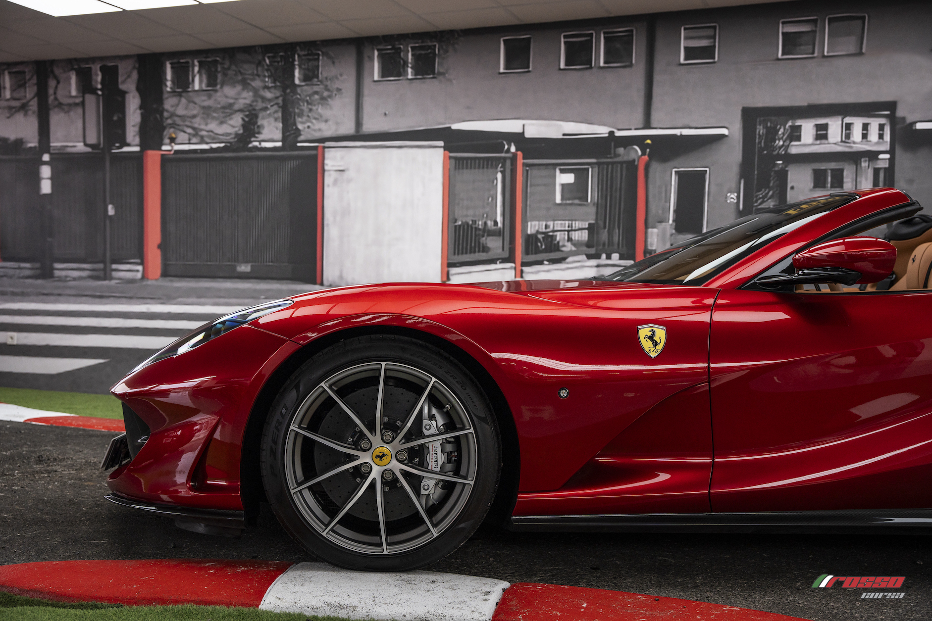 Luxury Rosso Magma colored Ferrari 812 GTS for sale