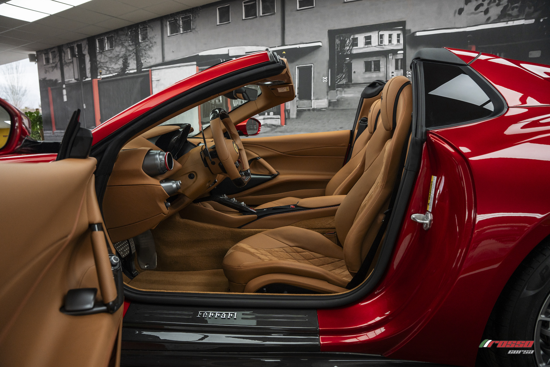 Luxury Rosso Magma colored Ferrari 812 GTS for sale