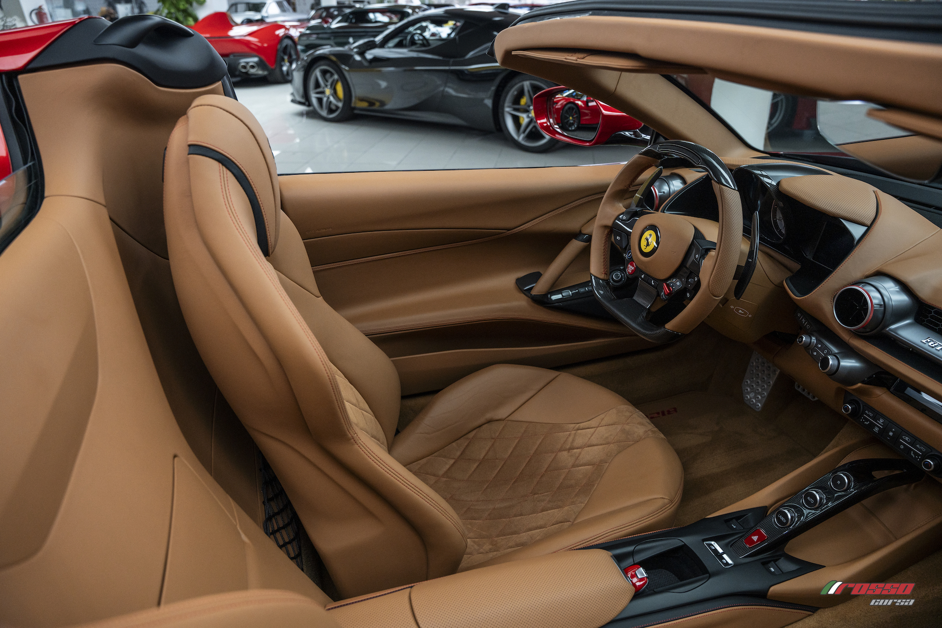 Luxury Rosso Magma colored Ferrari 812 GTS for sale