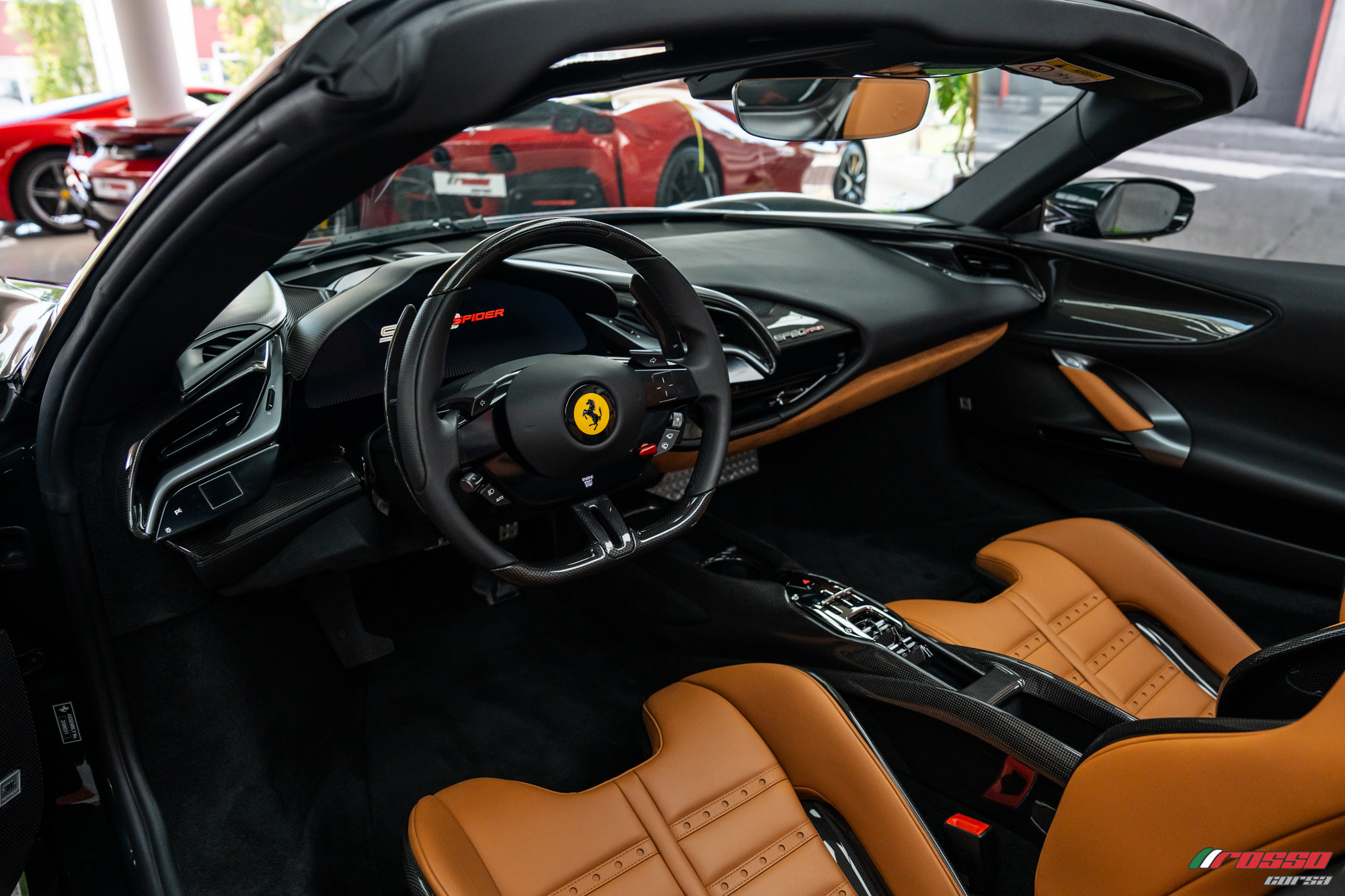 Verde British Racing 611 Ferrari SF90 Spider - Rosso Corsa