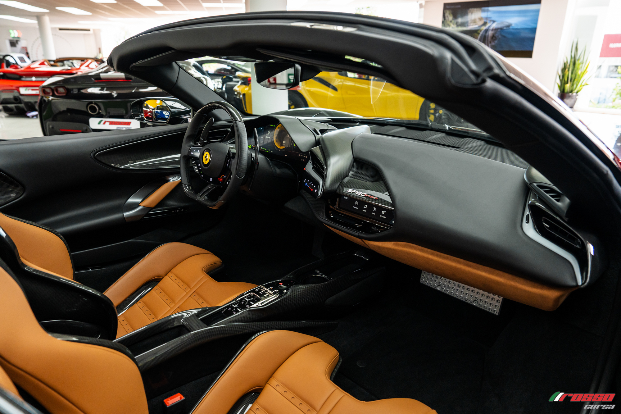 Verde British Racing 611 Ferrari SF90 Spider - Rosso Corsa